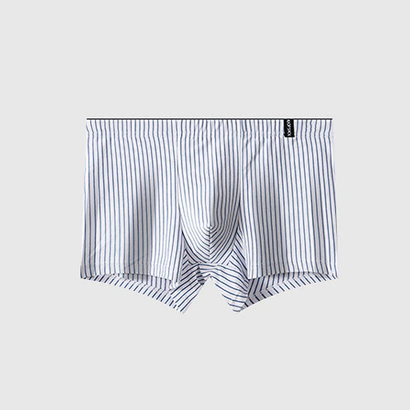 Boxer-shorty,Sous-vêtements en poudre convexe pour hommes,rayure en ...