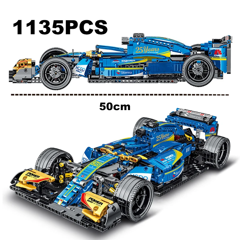 Technical-Formula-1-Blue-F1-Supercar-Race-Car-Model-Building-Blocks ...