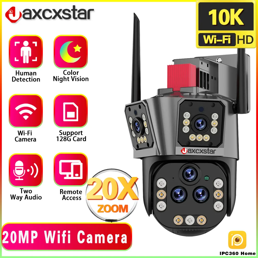 Smart-WIFI-Surveillance-Camera-20MP-Multi-Lens-Camera-20X-Zoom-PTZ ...