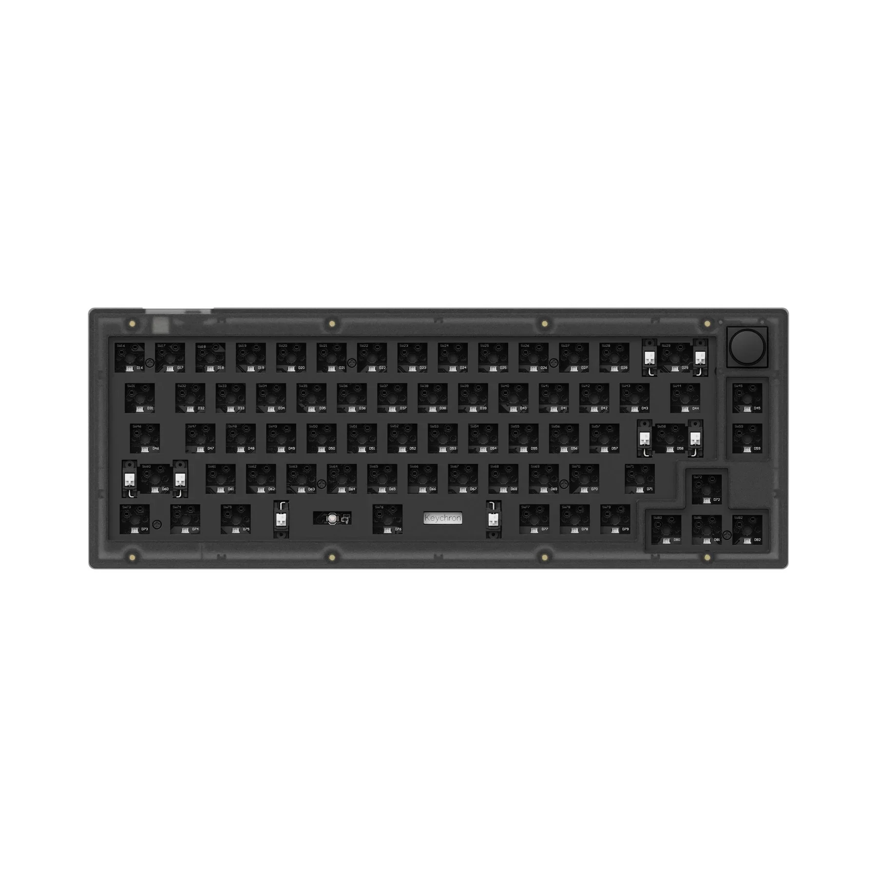 Keychron V2 QMK Custom Mechanical Barebone Keyboard Type-C Wired ...