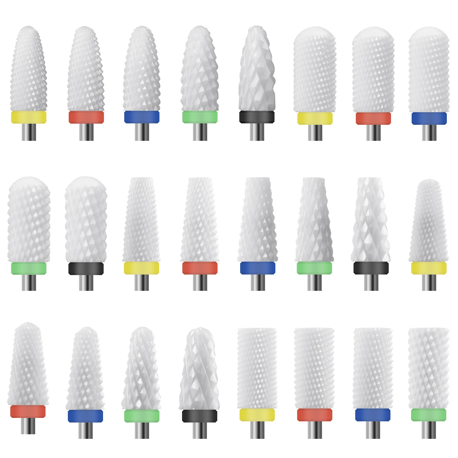 Ceramic Nail Drill Bit-3/32 Nail Drill Bits for Acrylic Nails ...