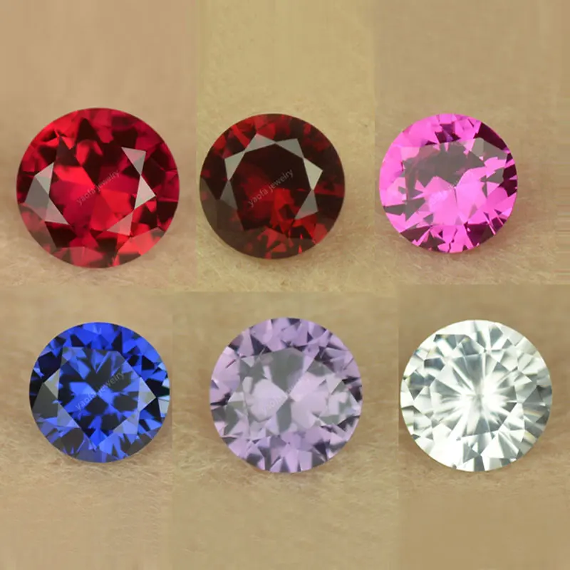 Sale Mix Colors Dark Red Blue Pink Corundum Mohs Hardness 9 3~12mm ...