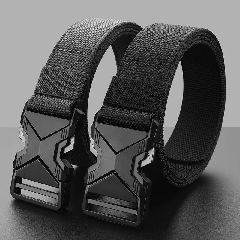 Metal Men Belt Army Outdoor Hunting Tactical Multi Function Combat ...