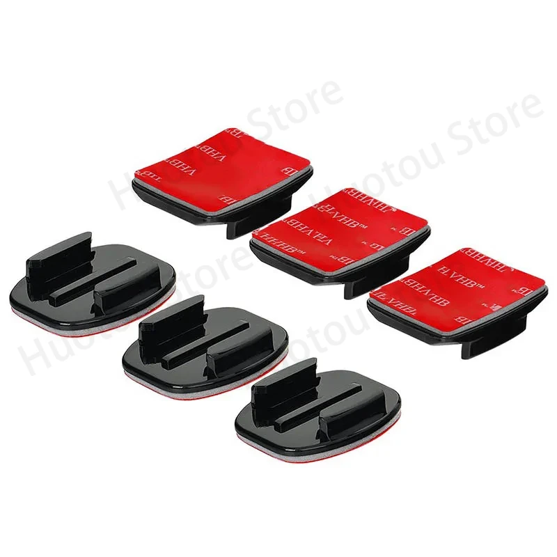 For-GoPro-Hero-12-11-Helmet-Adhesive-Sticky-Mounts-Flat-Curved-3M-Mount ...