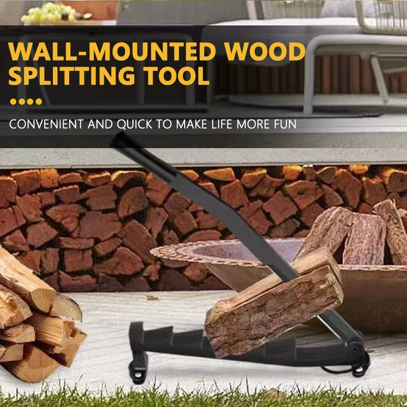 Woodcutter-wall-mounted-manual-wood-splitting-carbon-steel-household ...