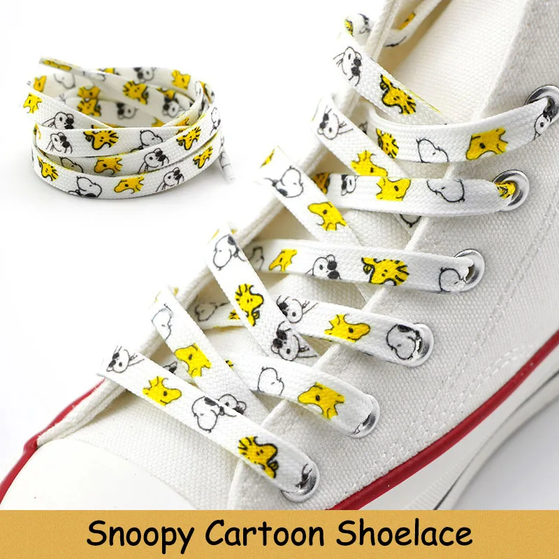 150Cm Anime Snoopy Cartoon Shoelace Colorful Print Sports Casual Shoe ...