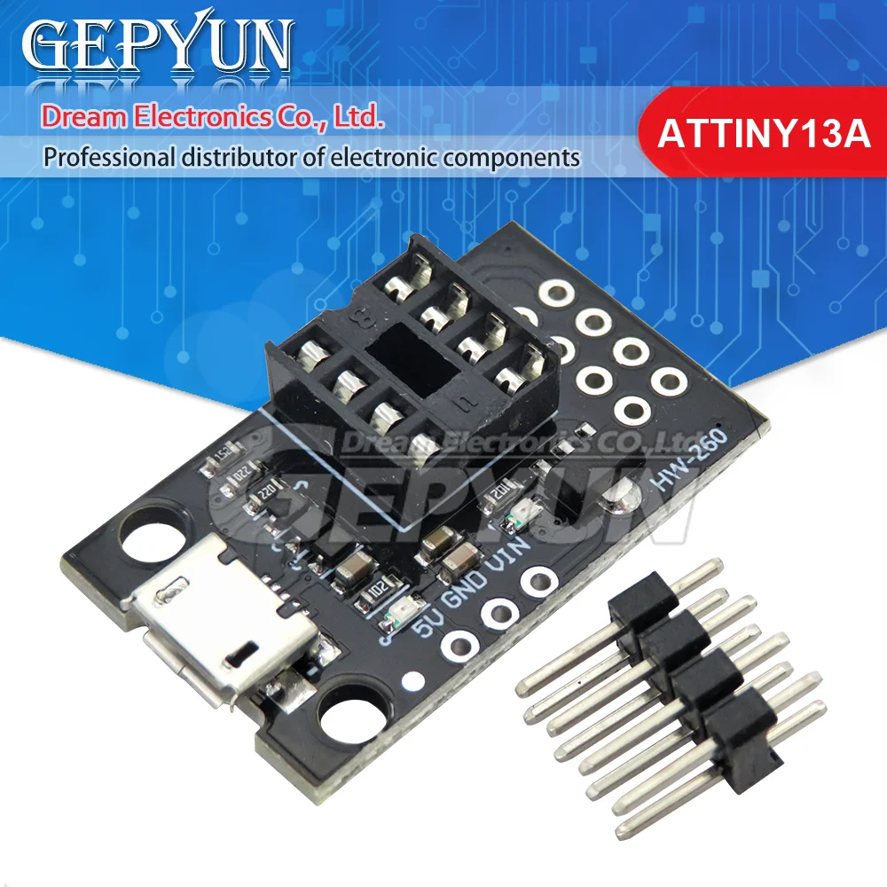 Placa-de-desarrollo-enchufable-ATtiny13A-ATtiny25-ATtiny45-ATtiny85 ...