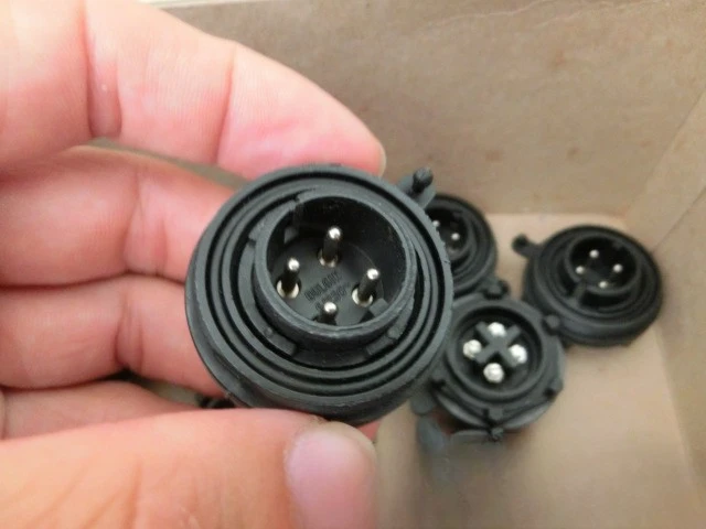 BULGIN-4P-Panel-Installation-Male-Pin-Socket-Circular-Connector-Screw ...