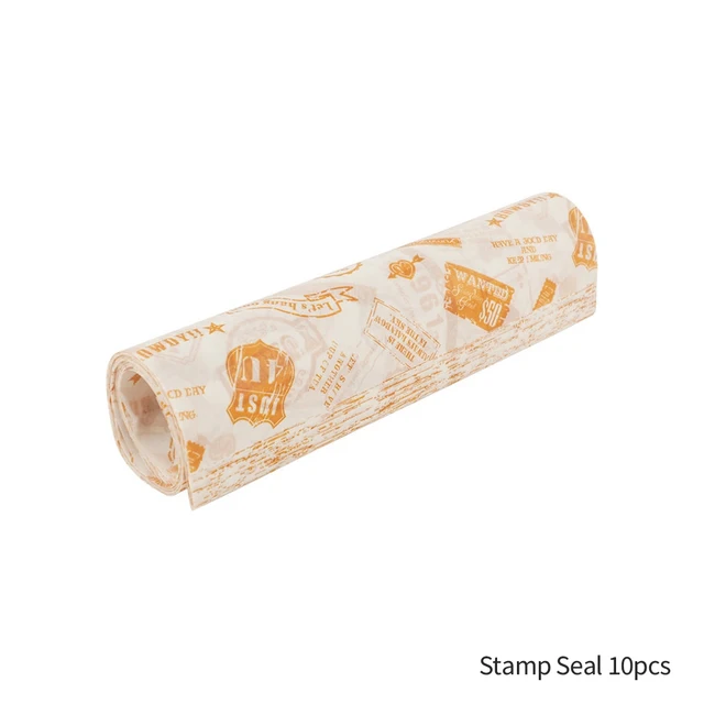10/50Pcs Wax Paper Food Wrappers Wrapping Paper Food Grade Grease Paper ...
