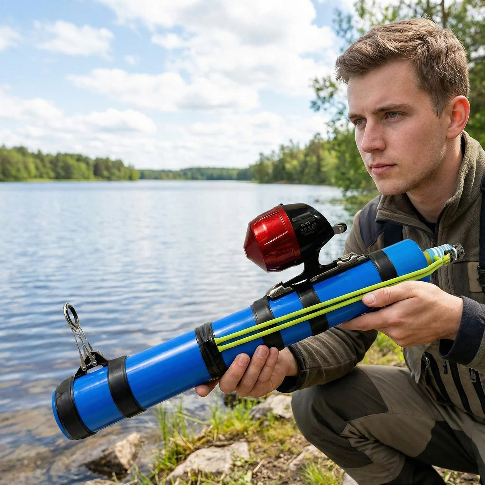 Fishing Catapult Rod with Reel Lure Launcher Fishings Tool Reusable ...