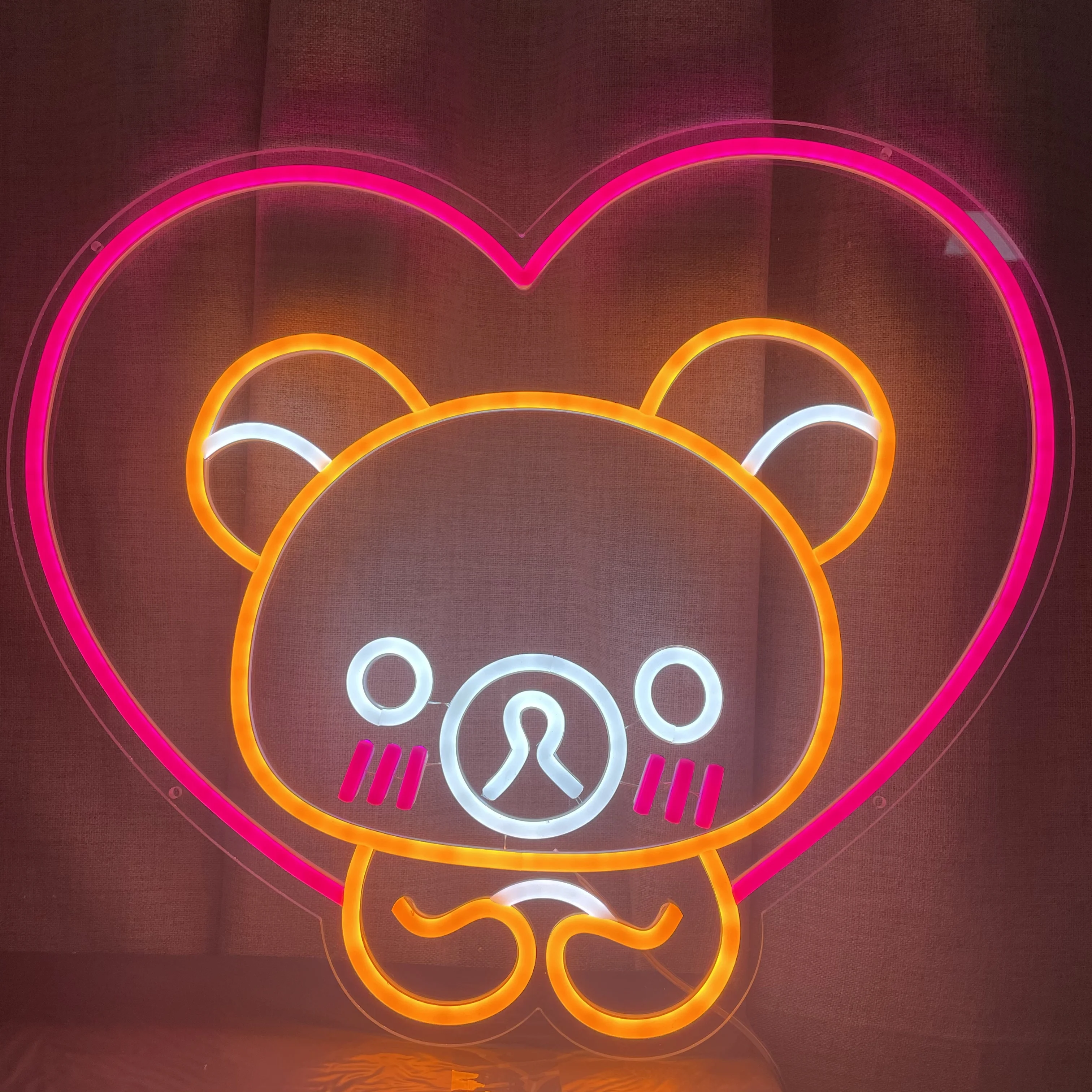 Custom-Led-Cute-bear-neon-sign-Cute-Animal-Cartoon-Fans-Toy-Store ...
