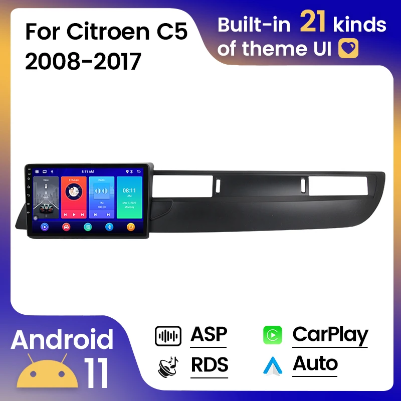 Radio Estéreo con Android 11 para coche, reproductor Multimedia con ...