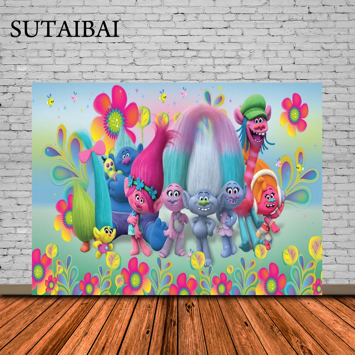 Trolls-2-Kids-Girl-Baby-Shower-Photowall-Poster-Photography-Backdrop ...
