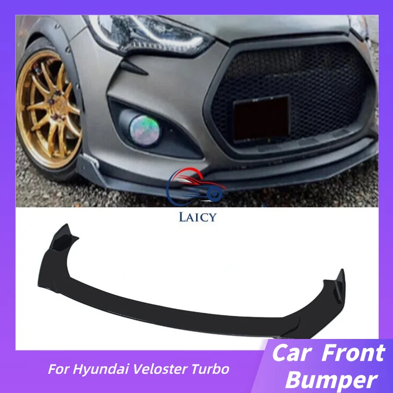 Car Front Bumper Lip For H-yundai Veloster Turbo Body Kit Spoiler ...