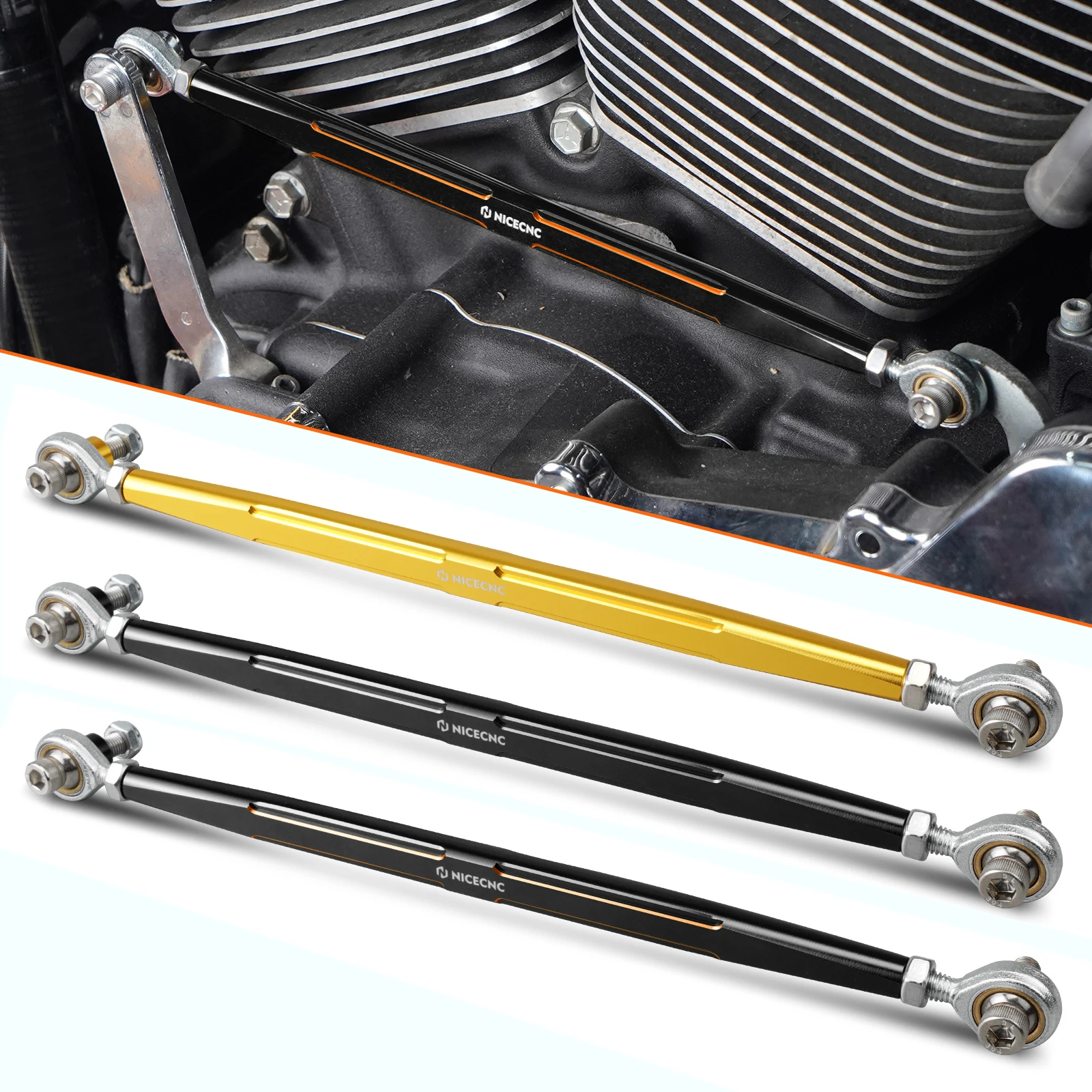 1x-Shifter-Rod-Gear-Shift-Linkage-Lever-for-Harley-Softail-Fat-Boy-Fat ...