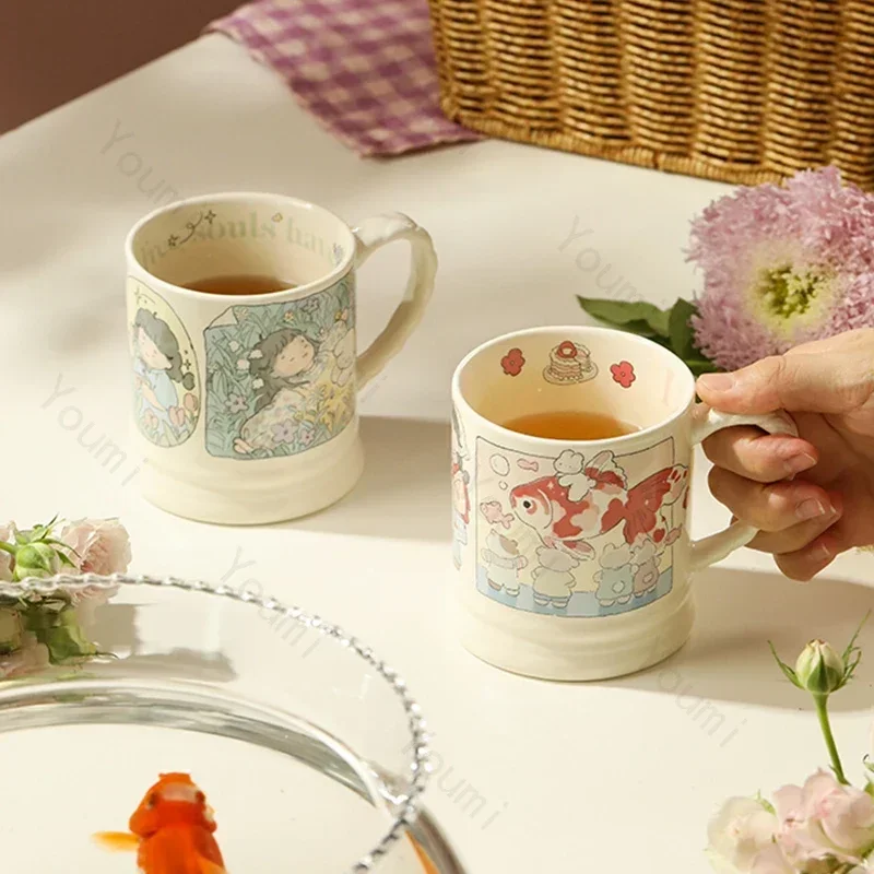 Creative-Cartoon-Anime-Ceramic-Mugs-Leisure-Office-Exquisite-Coffee ...