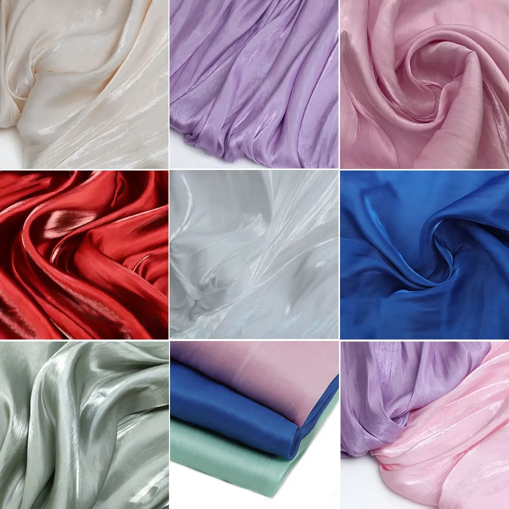 150x50cm-7-Color-Sea-Island-Satin-Brillant-Glossy-Silk-Smooth-Fabric ...