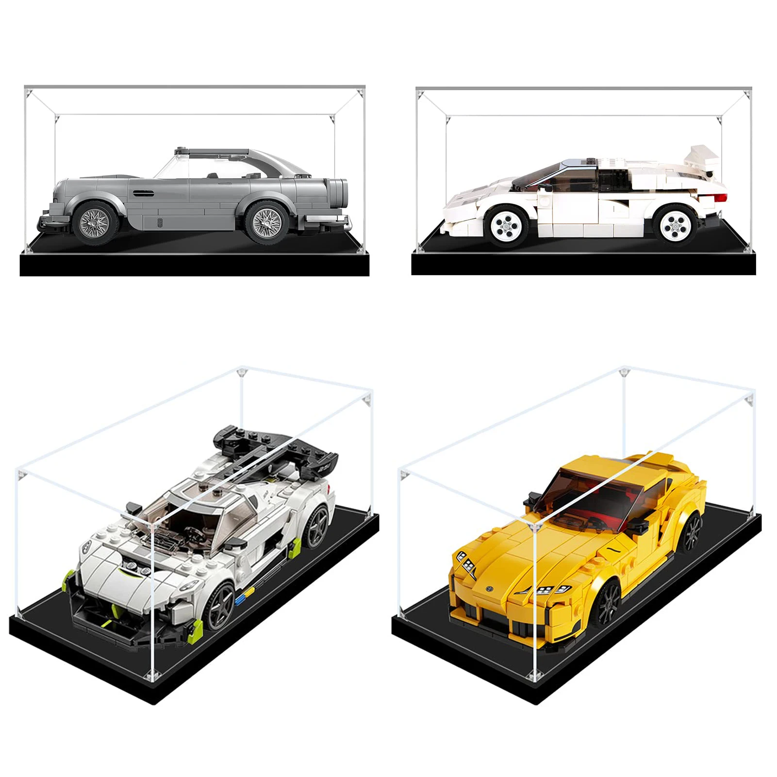 Acrylic Display Case For Lego/figures/toy/gundam/car, Clear Acrylic Box ...