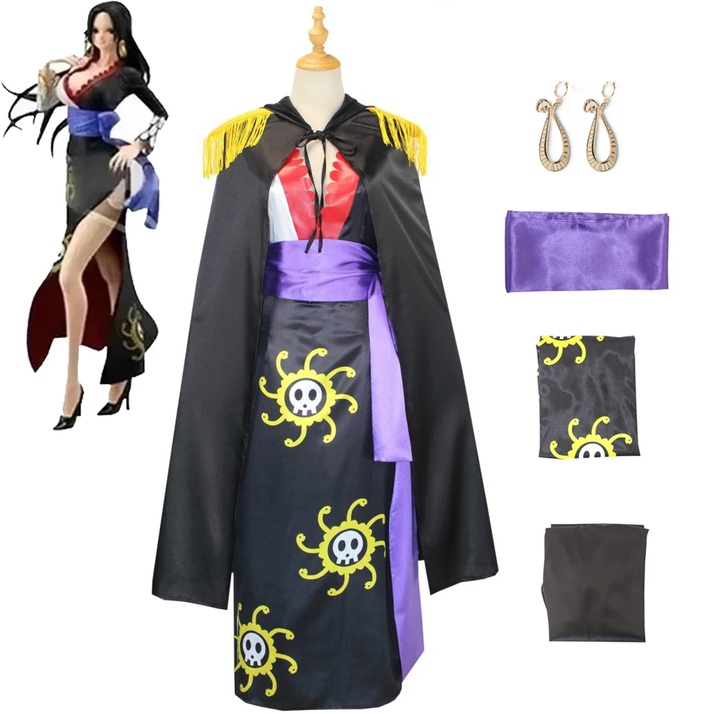 Anime-Boa-Hancock-Cosplay-With-Cloak-Boa-Dress-Costume-Sailor-Suit-Boa ...