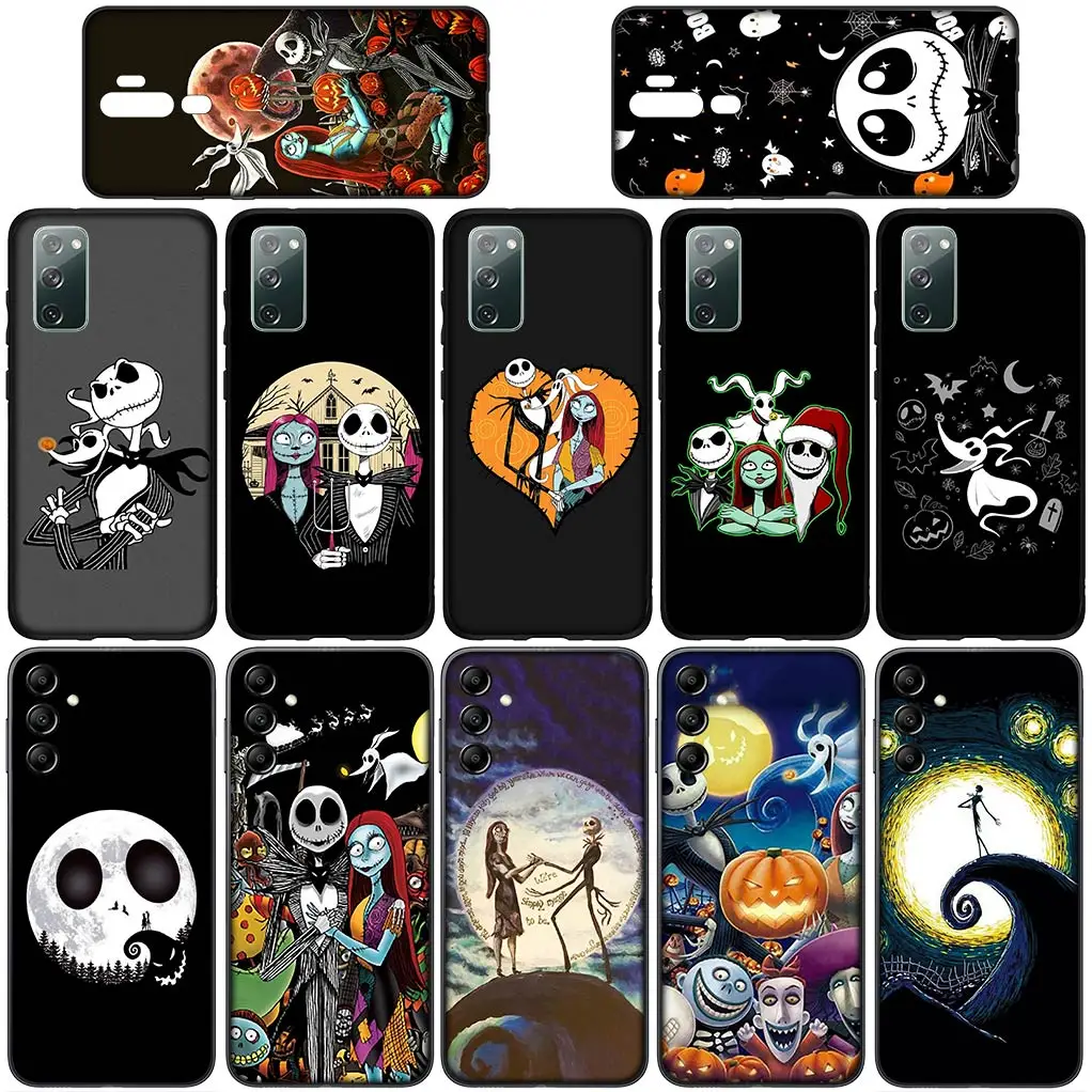 H-Halloweens Christmas Jack Skellington Sally Phone Cover Casing for ...