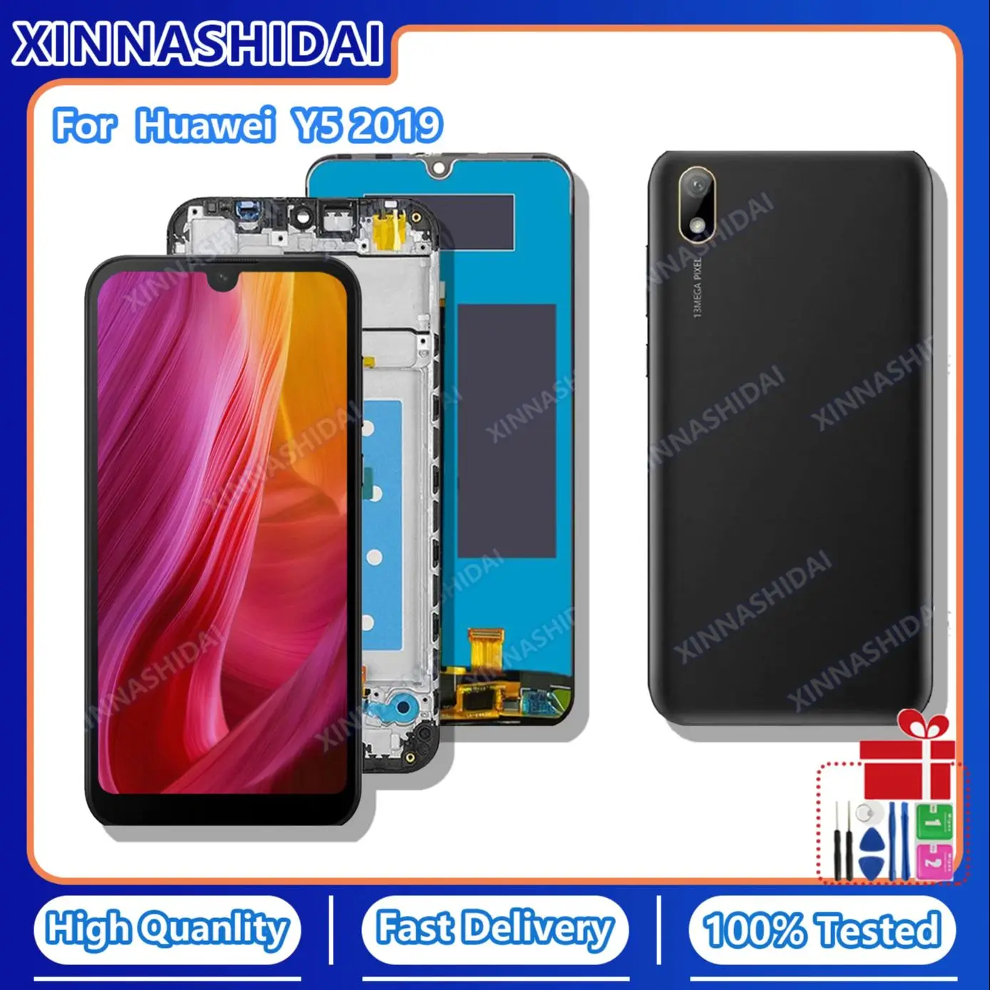 Amoled LCD For Huawei Y5 2019 AMN-LX9 LX1 LX2 LX3 Display Touch Screen ...