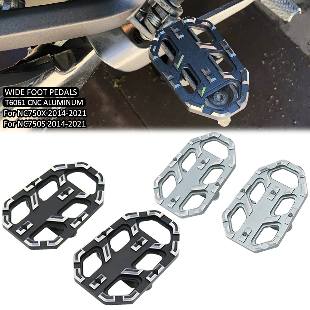 Motorcycle-Billet-Foot-Peg-Widen-Footrest-Pad-Extension-Foot-Rests ...