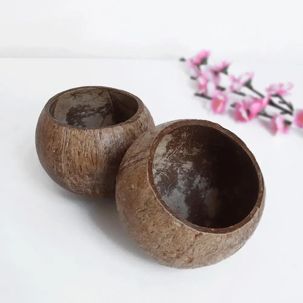 Chic-Coconut-Shell-Bowl-Natural-Food-Container-Decorative-Coconut-Shell ...