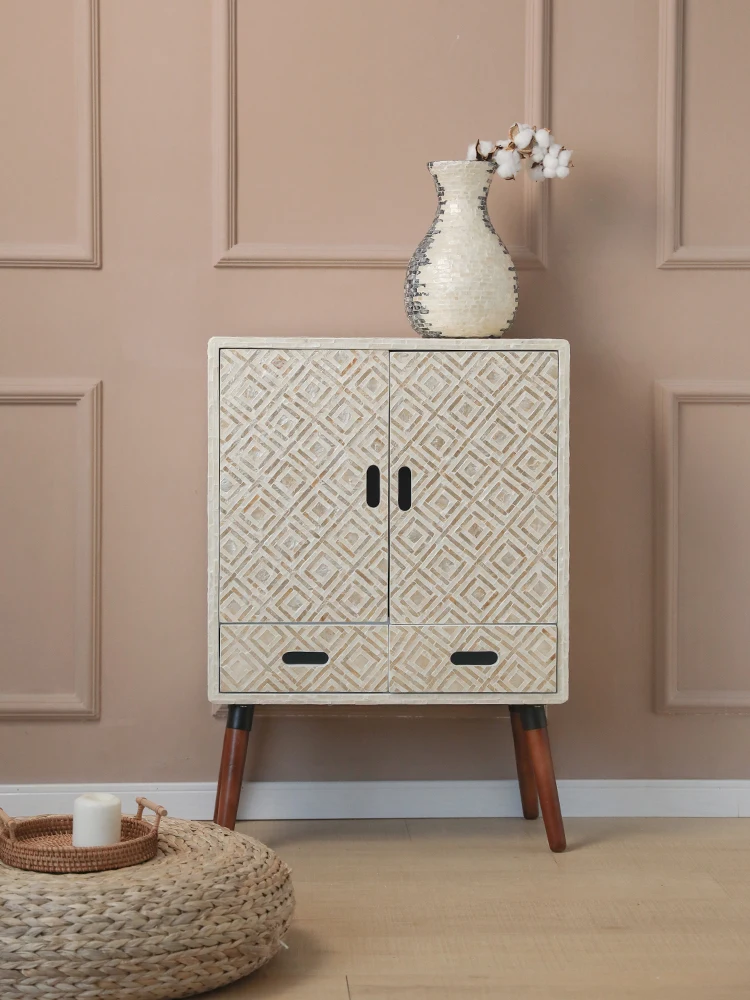 Shell-porch-Taiwan-home-shoe-cabinet-retro-corridor-living-room-wall ...