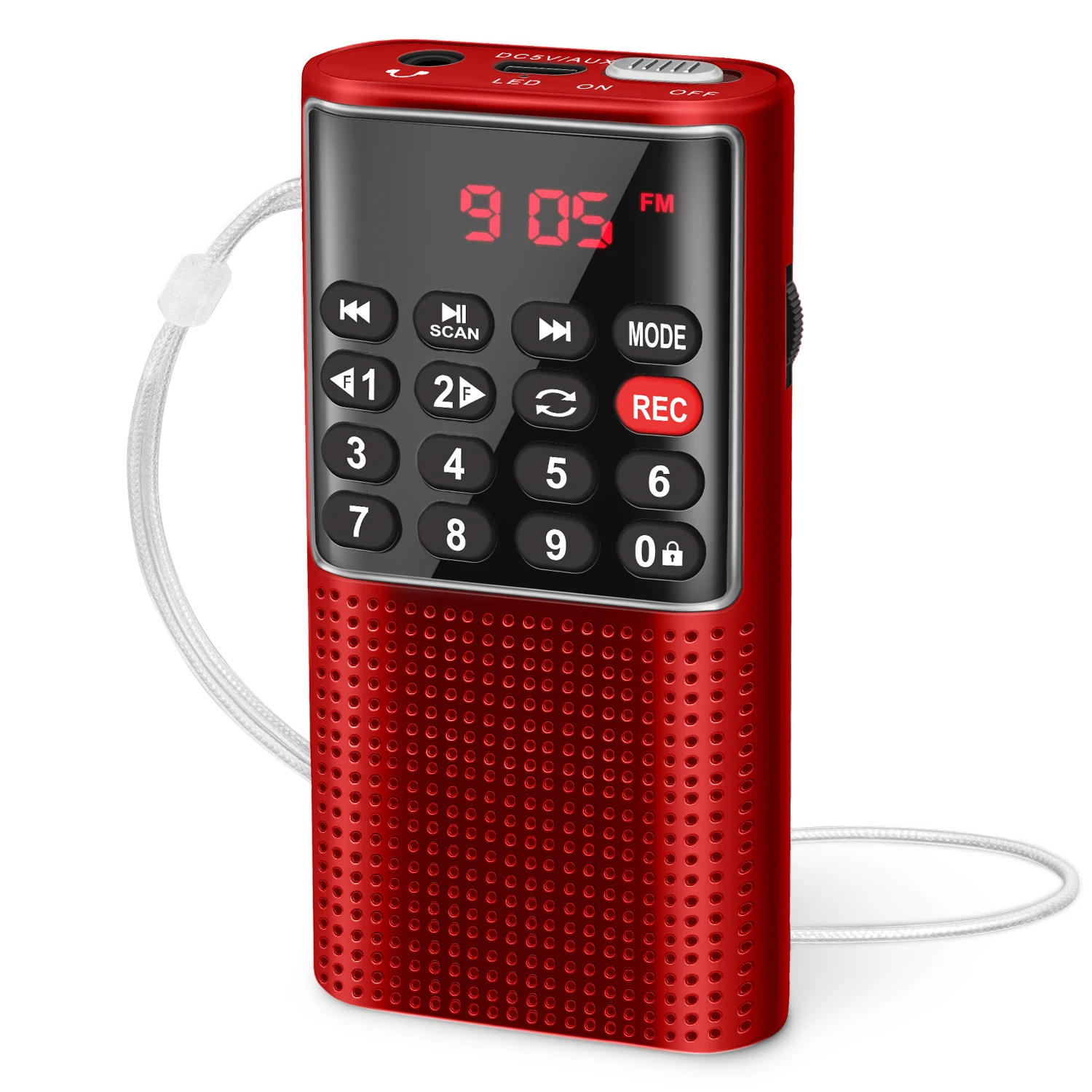 Mini-Portable-Pocket-FM-Radio-Number-key-Handheld-MP3-Walkman-Radios ...