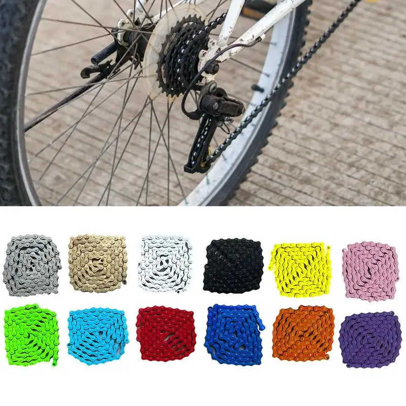 Single-Speed-Bicycle-Chain-Color-Carbon-Steel-Bike-Chain-Durable-94 ...