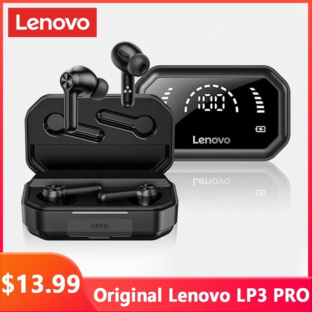 Original-Lenovo-LP3-PRO-TWS-Wireless-Bluetooth-5-0-Headphone-1200mAh ...