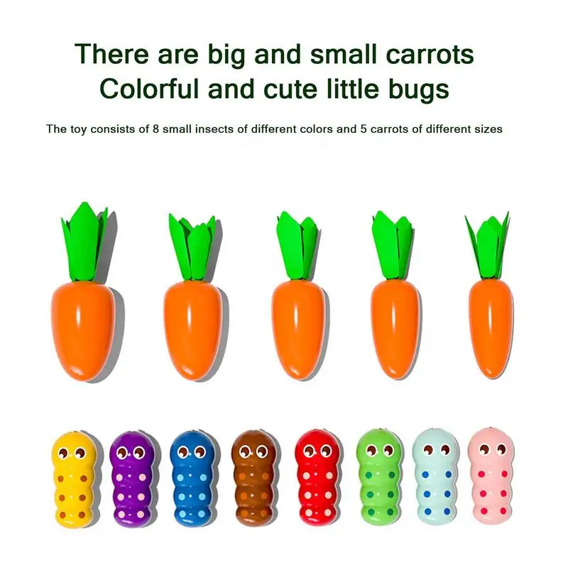Carrot Sorting Toy Matching Puzzle Carrot Shape Sorting Game ...