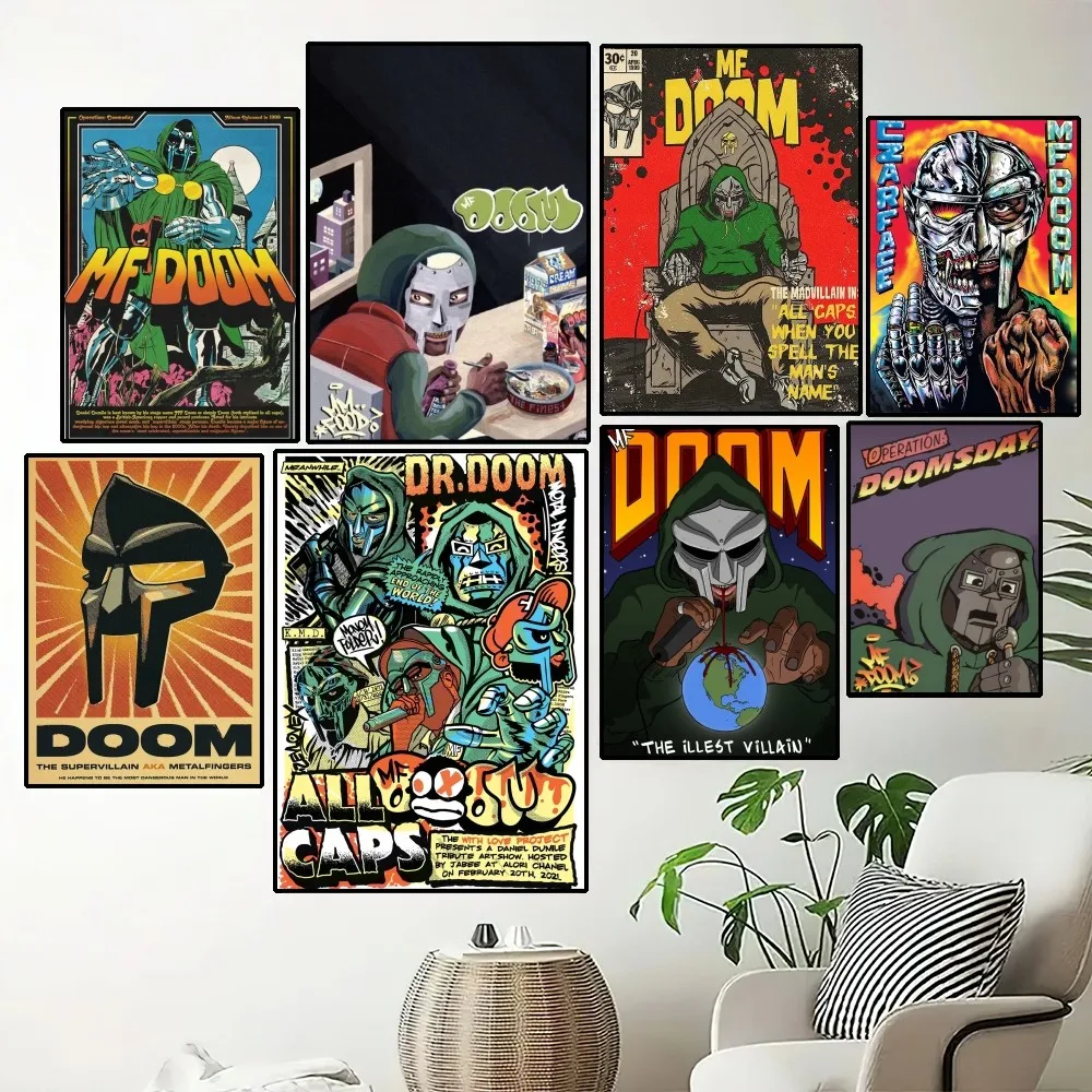 M-MF-DOOM-Rapper-Poster-Painting-Wall-Pictures-For-Living-Room-Decor ...