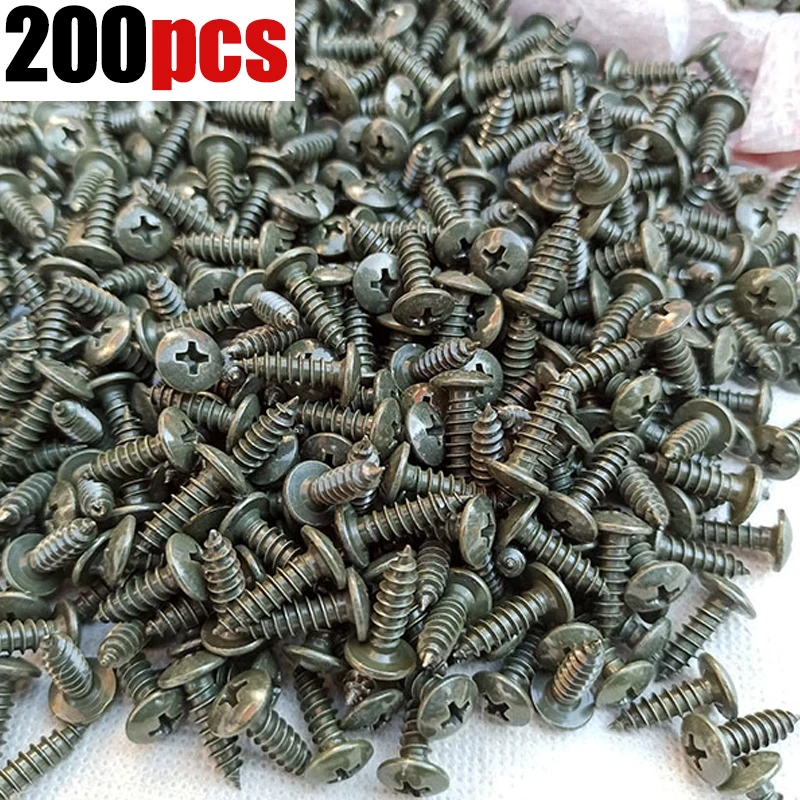 200pcs-Self-tapping-Screws-Car-Metal-Screw-Fastener-Clips-Screw-M5-Anti ...