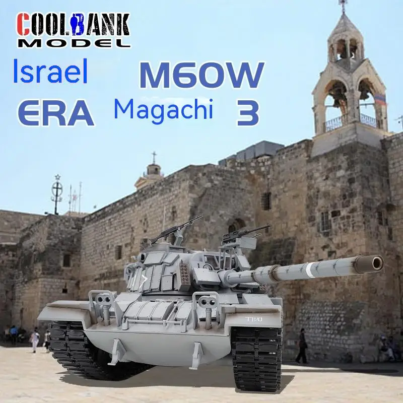 Rc 탱크 쿨뱅크 1/16 이스라엘 M60w "Magach 3" 시뮬레이션 메인 배틀 탱크, 원격 제어 사운드라이트 모델, Rc ...