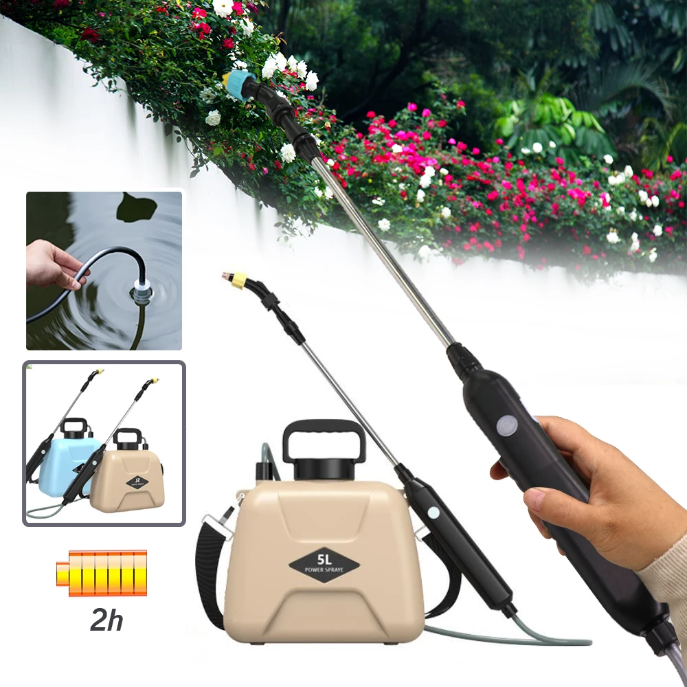 Automatic-Spray-Gun-Electric-Sprayer-5L-Backpack-Watering-Can ...