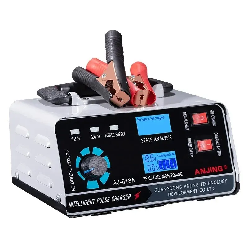 Grote-power-400W-batterijlader-12V-24V-auto-acculader-druppel-slimme ...