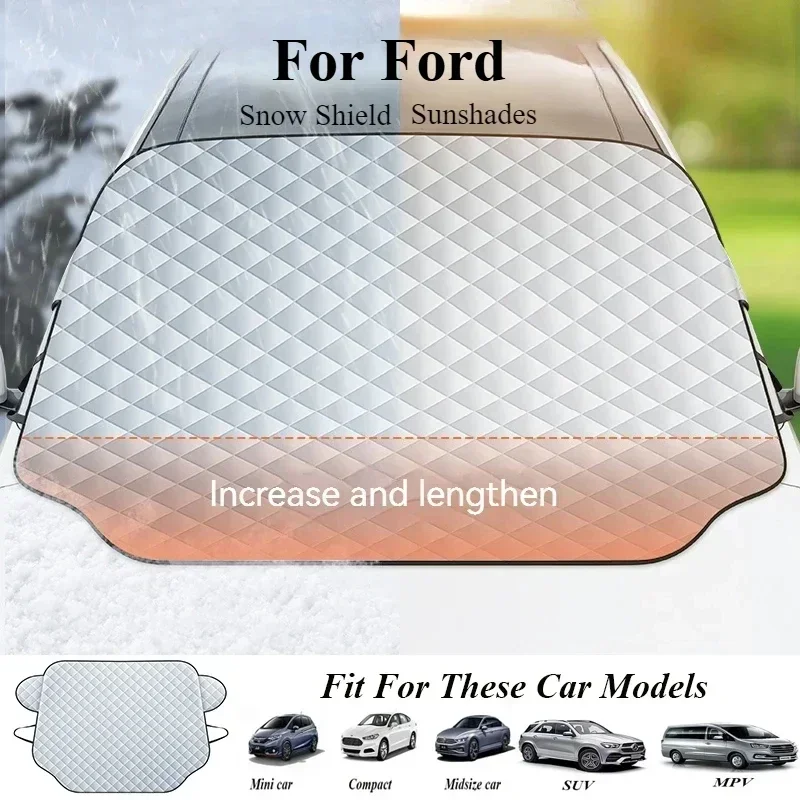 Car Front Window Windshield Sunshade Snow Shield Frost Cover For Ford ...