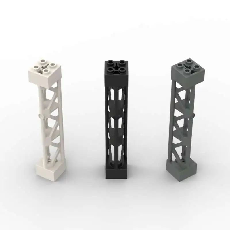 MOC-10PCS-95347-2X2X10-Pillar-Bracket-Building-Blocks-Part-58827-Column-Train-Track-Support ...