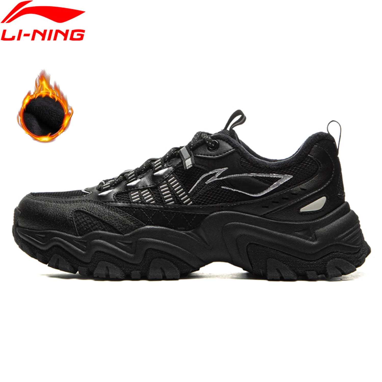 Li-Ning Men's SUMMIT WNTR LOW Lifestyle Shoes Fleece Winter Warm ...