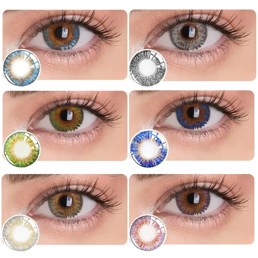 Bio essence lentes de contacto de Color, lentes de contacto de tres ...