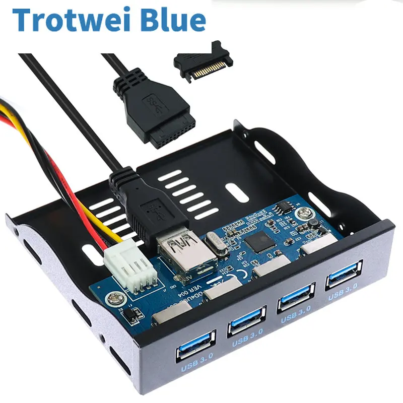 4-Ports-USB-3-0-USB-3-Front-Panel-Hub-USB3-0-Splitter-Internal-Combo ...