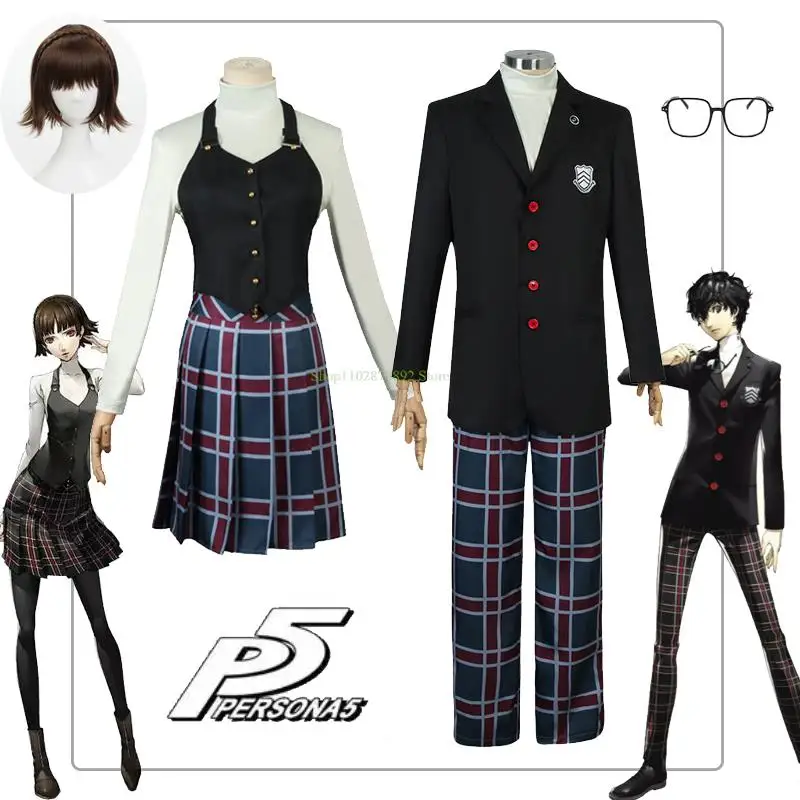 Makoto-Niijima-Amemiya-Ren-Cosplay-Costumes-Wig-Persona-Cosplay-Queen ...