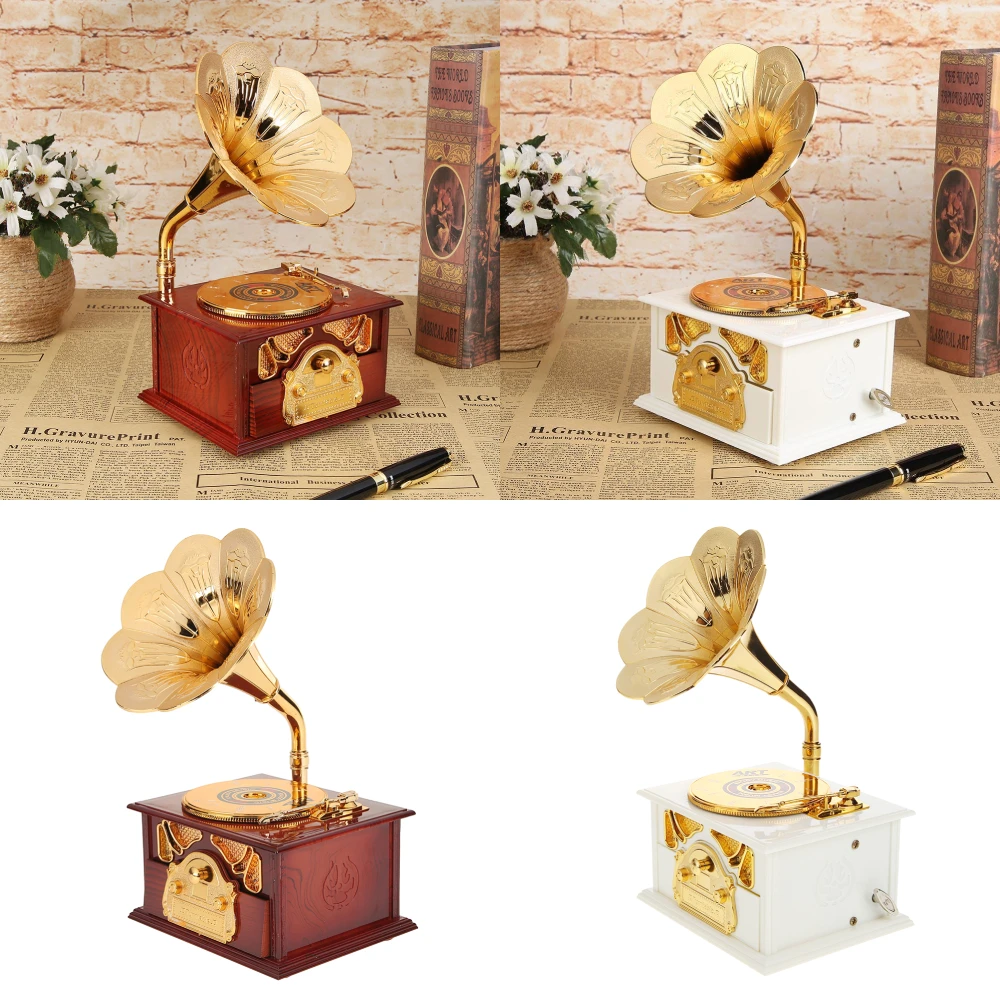 Phonograph-Music-Box-Creative-Retro-Musical-Box-Exquisite-Manual ...