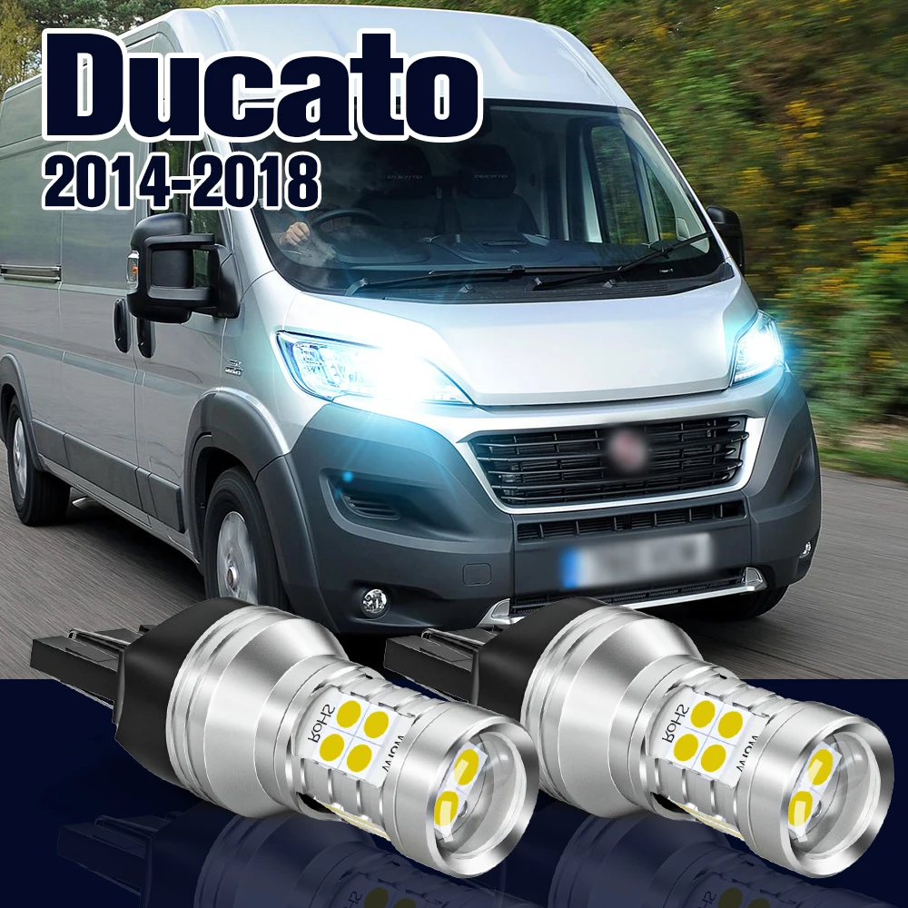 Daytime-Running-Light-2pcs-LED-Bulb-Lamp-DRL-For-Fiat-Ducato ...