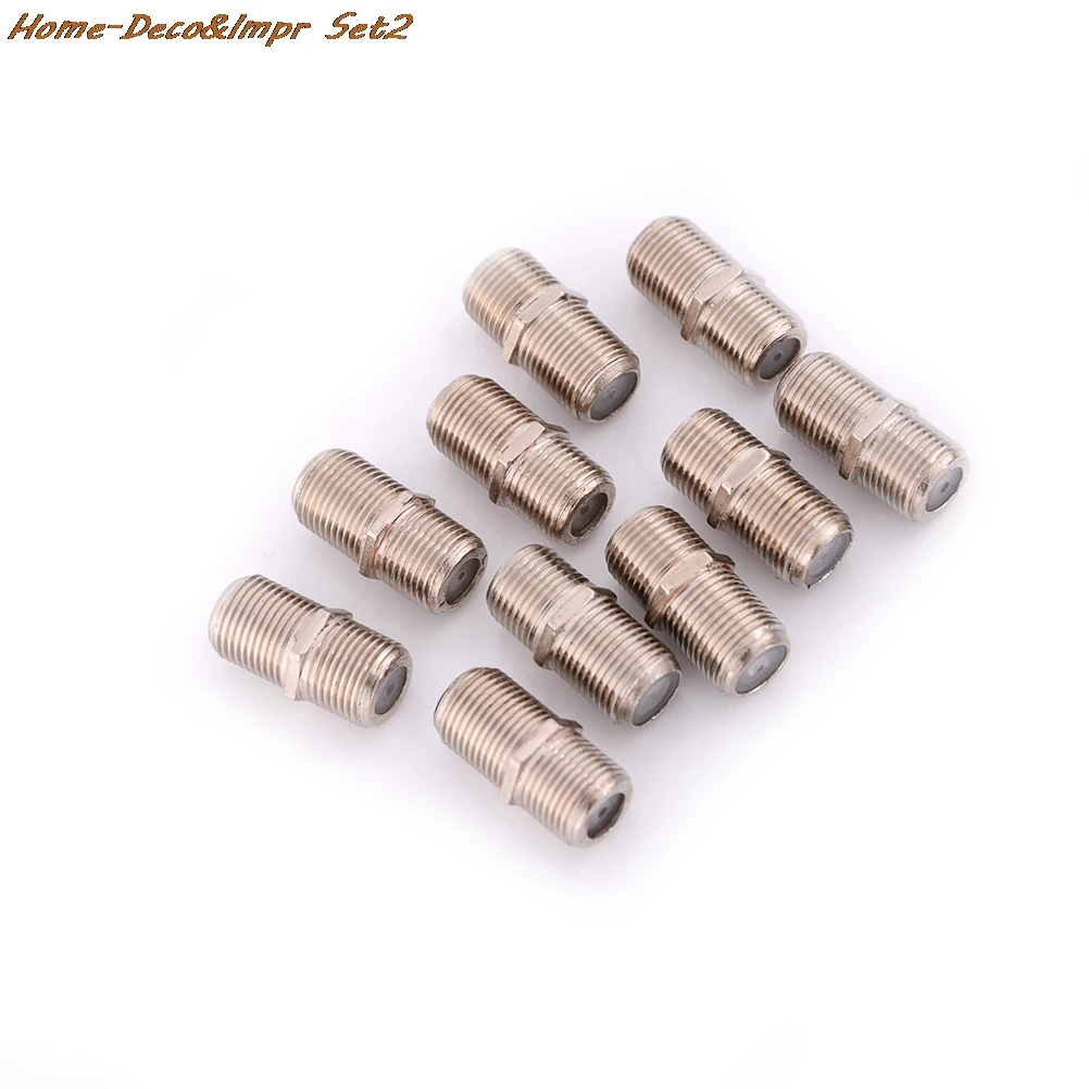 10pcs-Pack-Aluminium-Alloy-Female-F-connector-Joiner-Coupler-Barrels ...
