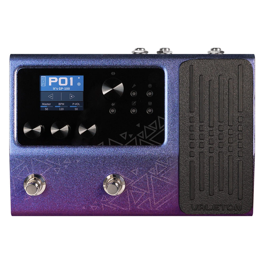 Valeton GP 100 multi processador de efeitos guitarra 140 built in efeitos looper multi idioma ...