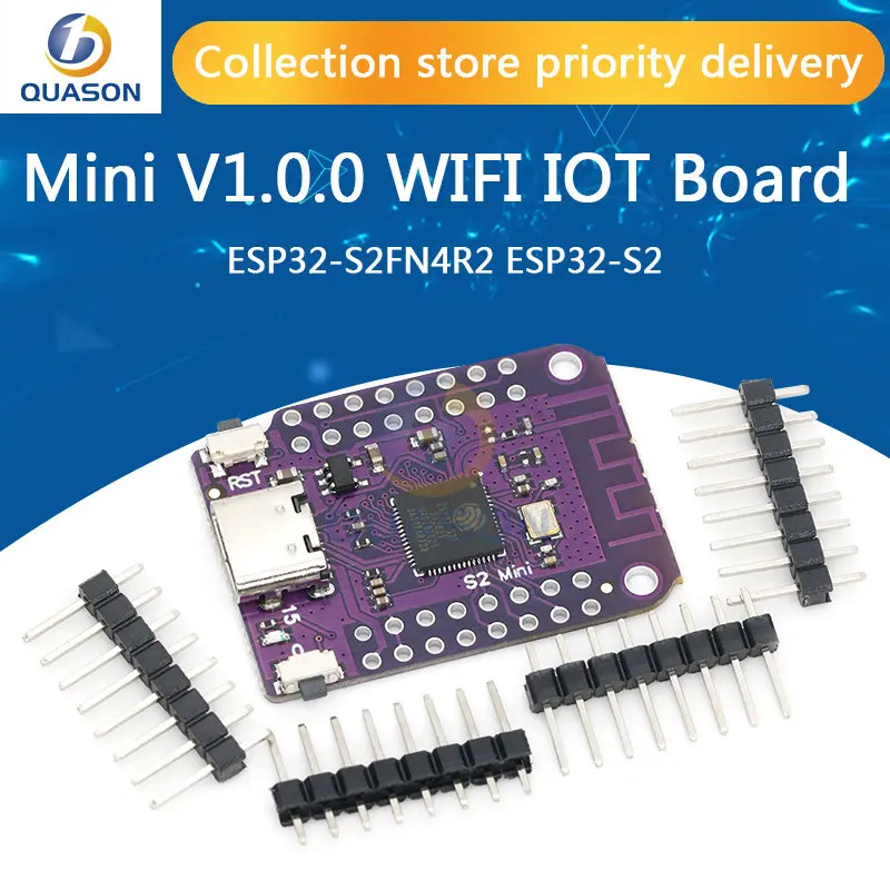S2 Mini V1.0.0 Wifi Iot Board Based Esp32-s2fn4r2 Esp32-s2 4mb Flash 2mb Psram Micropython ...
