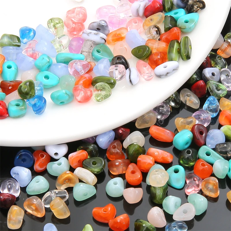 80pcs Natural Gem Irregular Quartzs Chip Stone Beads For Jewelry Making ...