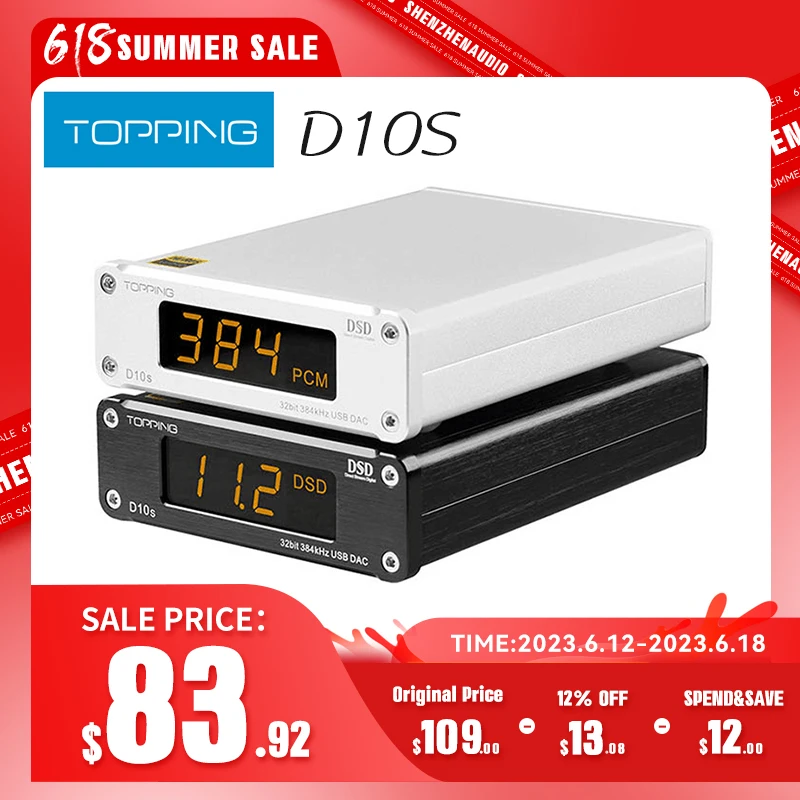Topping D10s Dac Balanced | Usb Dac Audio Converter | Dac Usb Hifi ...